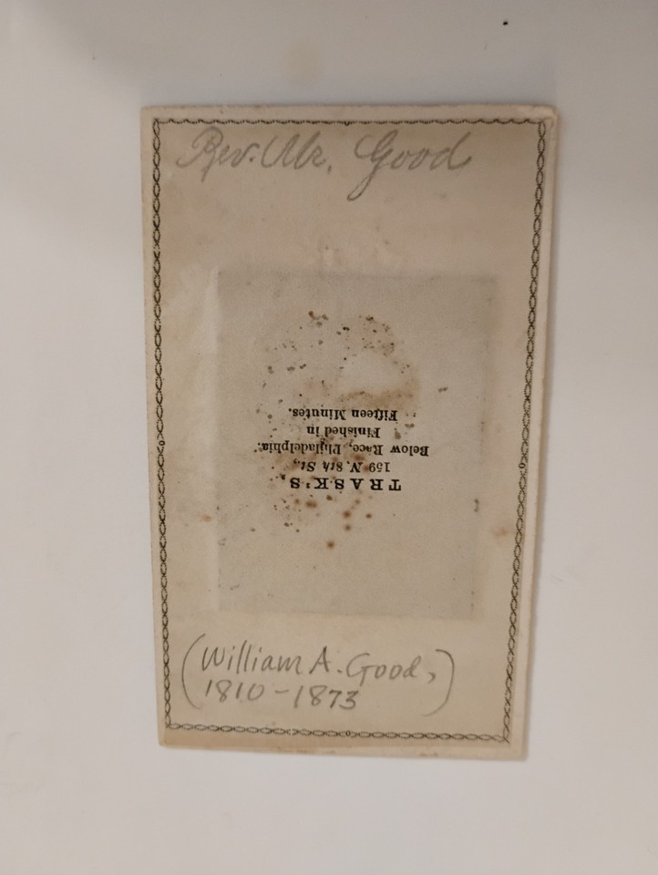 1870s Tin Types(2) of William Good by Trask Phila. & ??? J Holyland ...