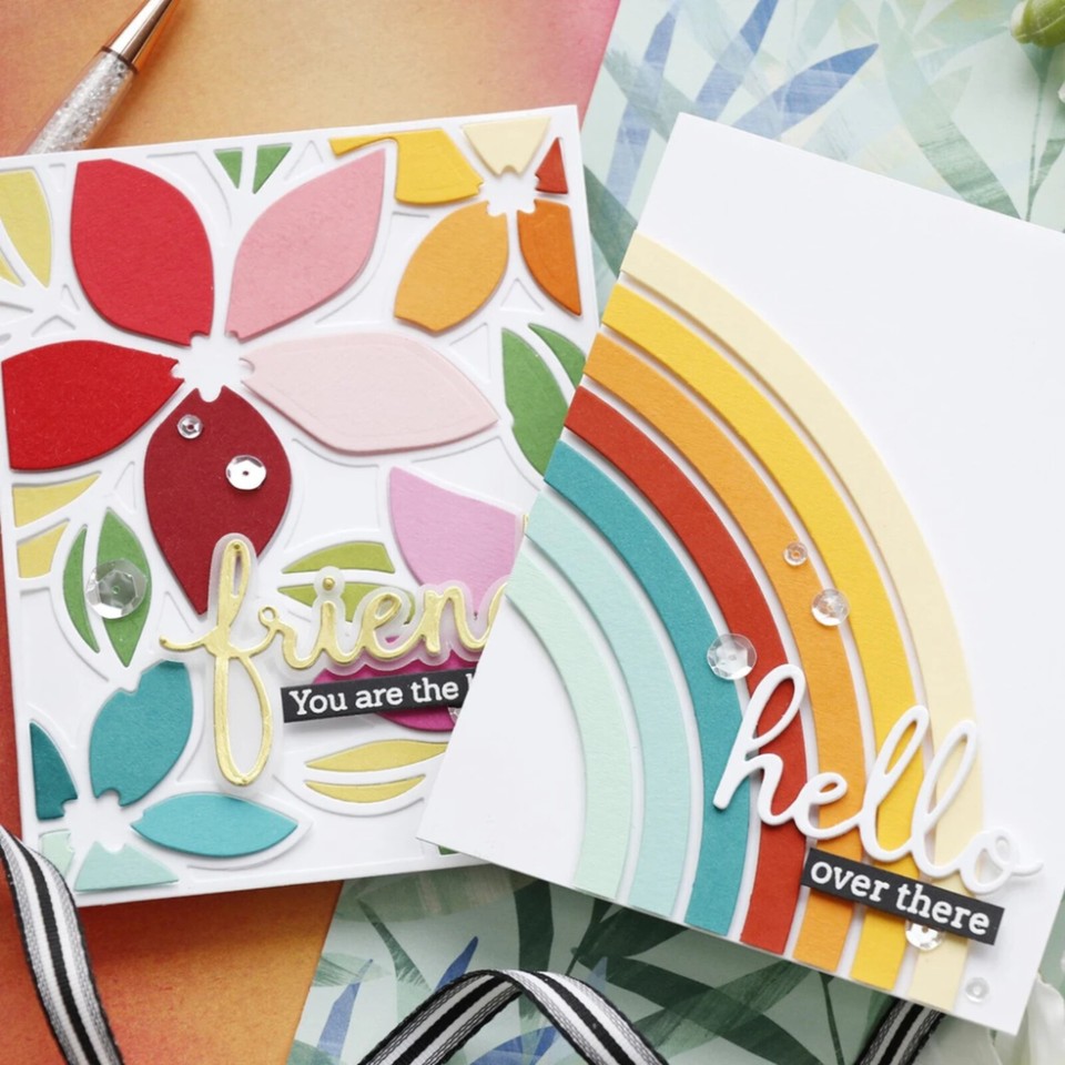 Hello Beautiful Sentiment Words w Shadows Cutting Dies – Lovely ...