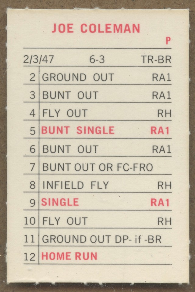 1969 Milton Bradley Joe Coleman Washington Senators | eBay