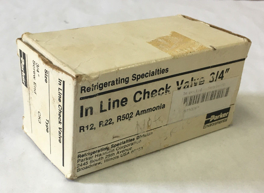 Parker CK3 In Line check Valve 3/4" Screw End | eBay