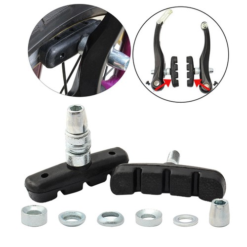 Bike V Brake Pad Replacement Durable V-Brake Blocks Anti-Slip Shims ...