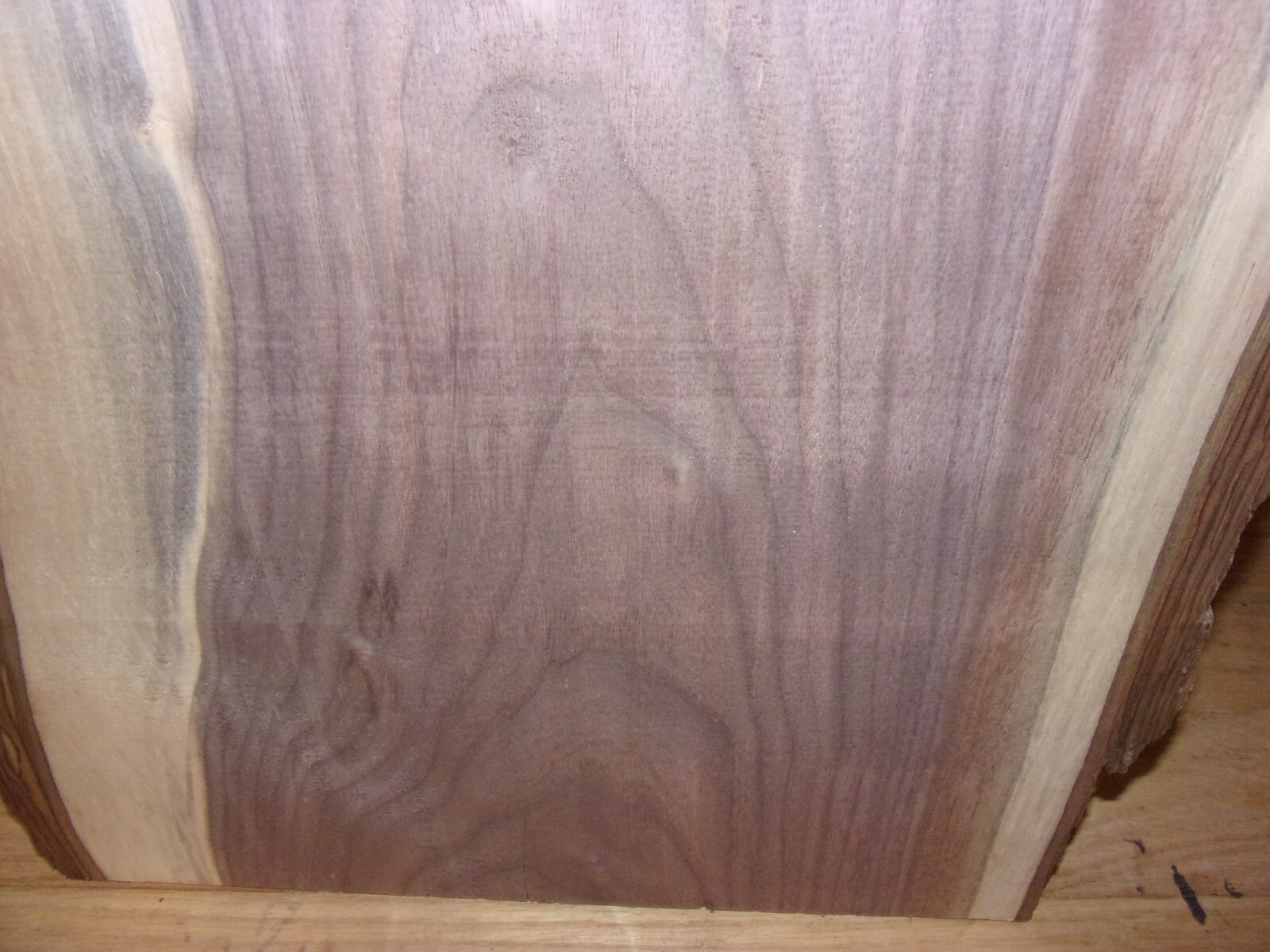 1 PC RUSTIC WALNUT SLAB KILN DRIED LUMBER WOOD 5V LIVE EDGE BARK FLAT 1 ...