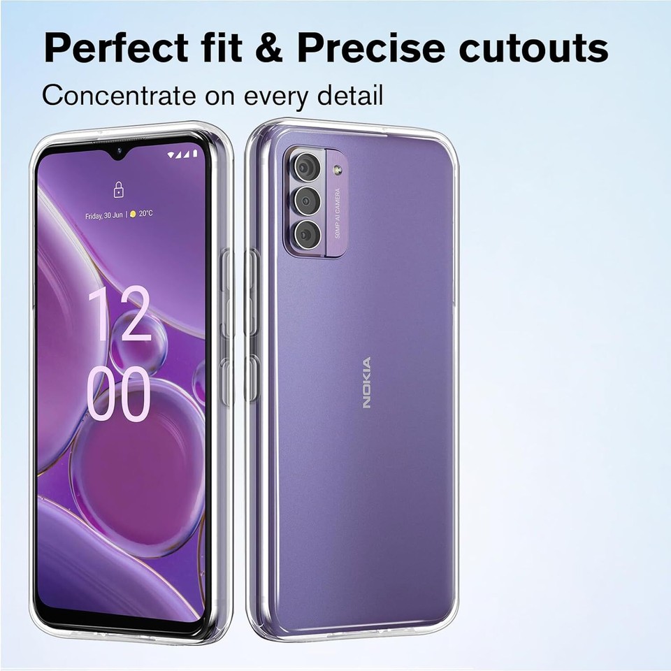 Clear Silicone Gel Phone Cover For Nokia X30/C32/C12/C21 Plus/G11/G21 ...