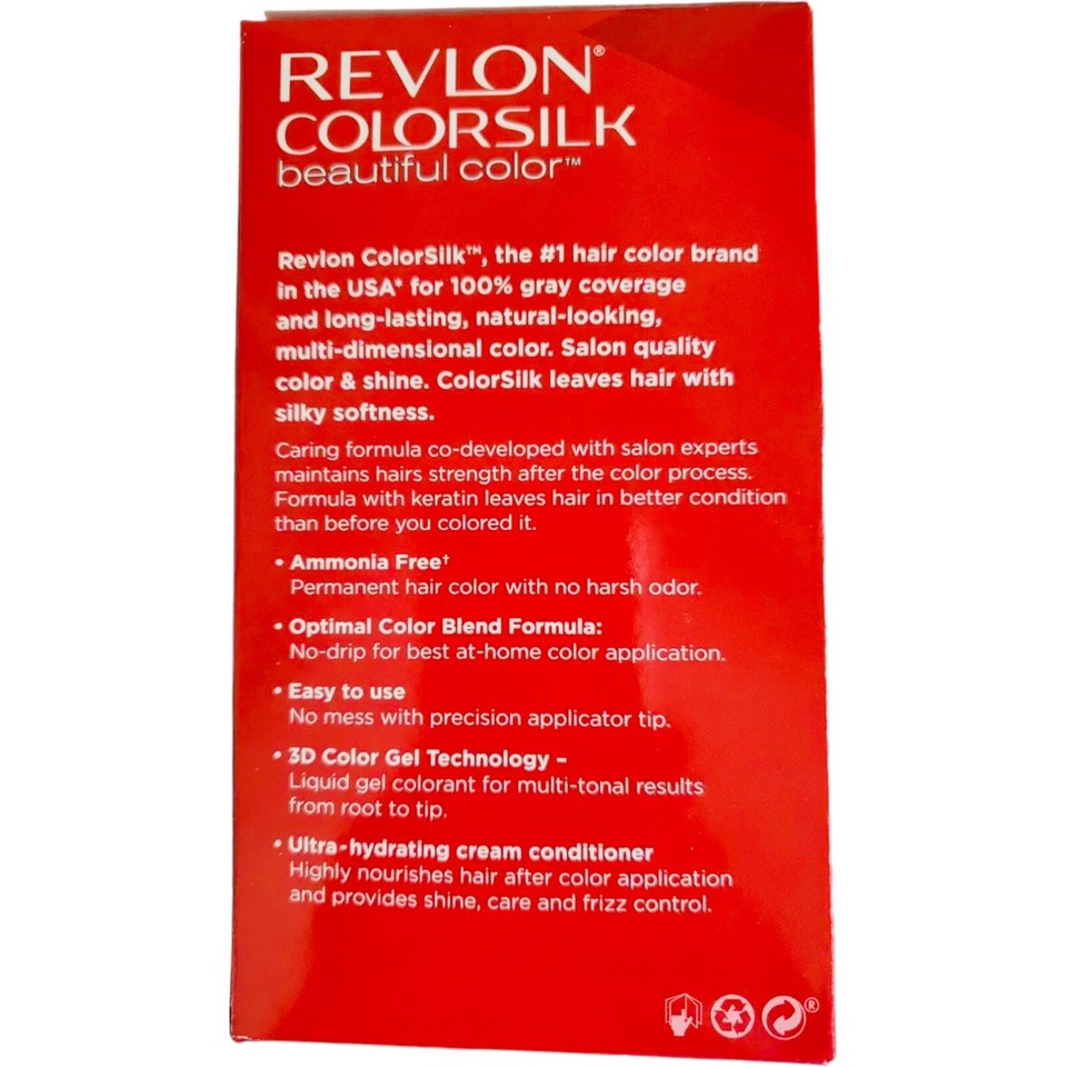 Revlon Colorsilk Beautiful Permanent Hair Dye #47 Medium Rich Brown ...