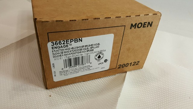 Moen 3662EPBN Engage MAGNETIX Six-function Handheld Showerhead Brushed ...