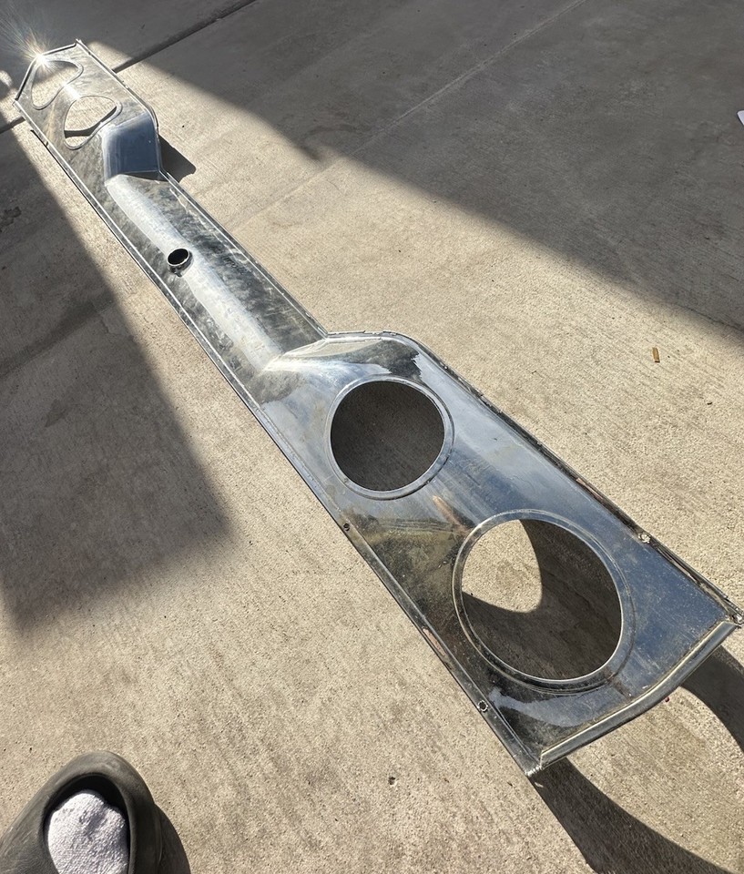 1963 Chevy Impala Trunk Lid Molding Chrome ORIGINAL-USED-NO CORNERS ...