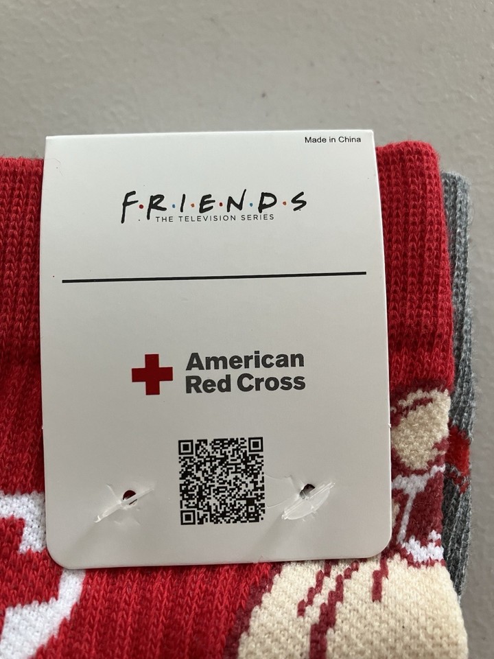 Friends American Red Cross Socks NEW w/tags | eBay