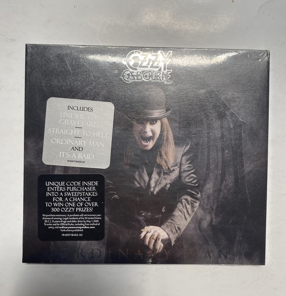 OZZY OSBOURNE Autographed Signed CD Booklet Ordinary Man Rock & Roll ...