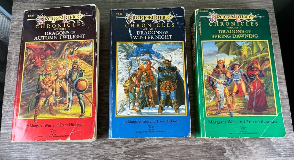 DragonLance Chronicles Trilogy Complete Set 1980s Paperback Weis ...