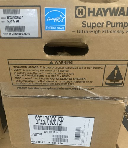 HAYWARD SUPER PUMP VS 700 Pump 1.65 HP 115/230V - SP2670020VSP | eBay