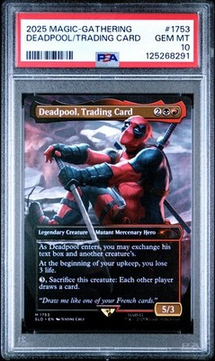 2025 MTG Secret Lair DEADPOOL TRADING CARD 1753 PSA 10 | eBay