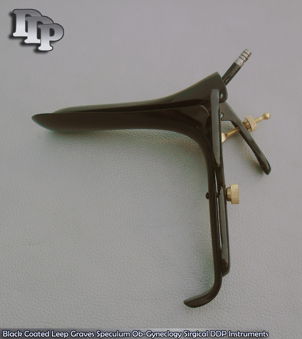 Black Coated Leep Graves Speculum Large Ob-Gyneclogy Surgical ...