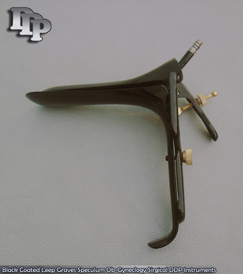 Black Coated Leep Graves Speculum Large Ob-Gyneclogy Surgical ...