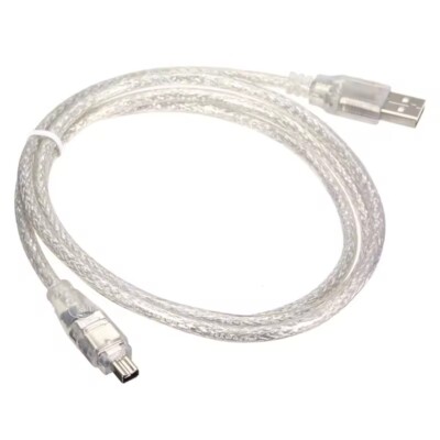 USB Male To Firewire IEEE 1394 4Pin Male ILink Adapter Cable for SONY ...