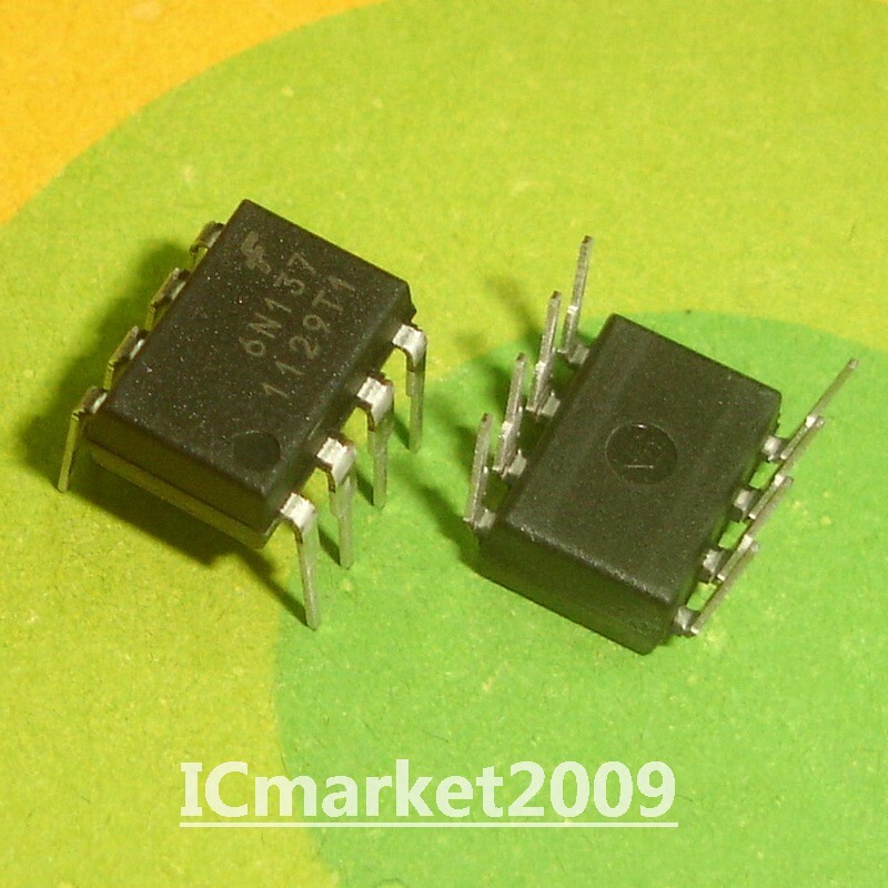100 PCS 6N137 DIP-8 High Speed CMR Line Receiver Optocouplers,10Mbd ...