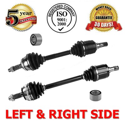 Front Left & Right Axle CV Half Shaft Assembly New + Wheel Bearing CRV ...