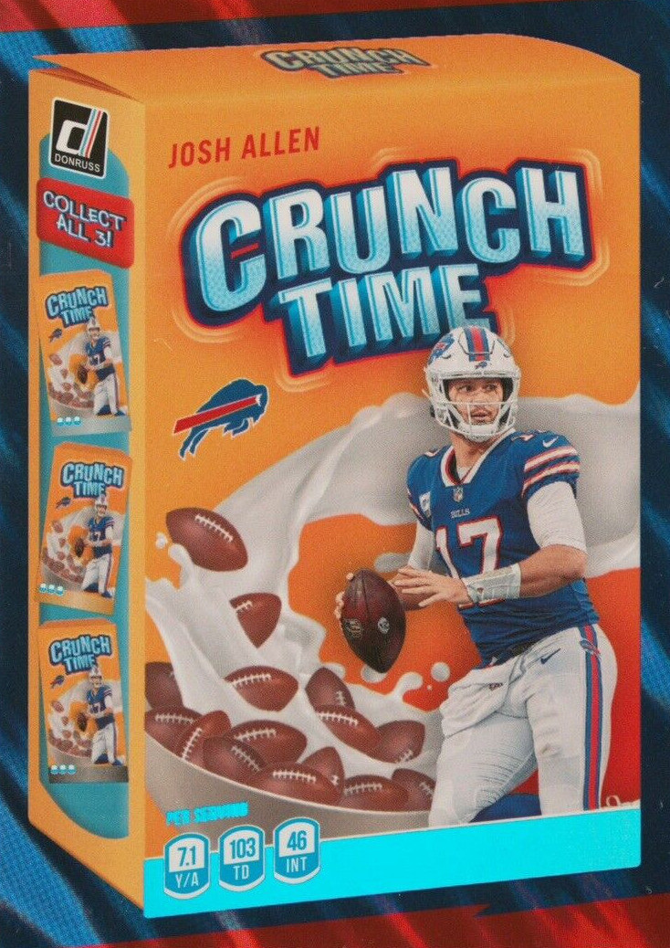 2022 Panini Donruss - Crunch Time Lava #CT-3 Josh Allen /10 for sale ...