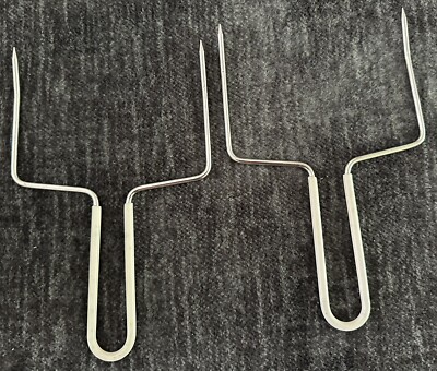 Turkey Poultry Roast Lifting Turning Prong Fork Set Vintage Meat | eBay