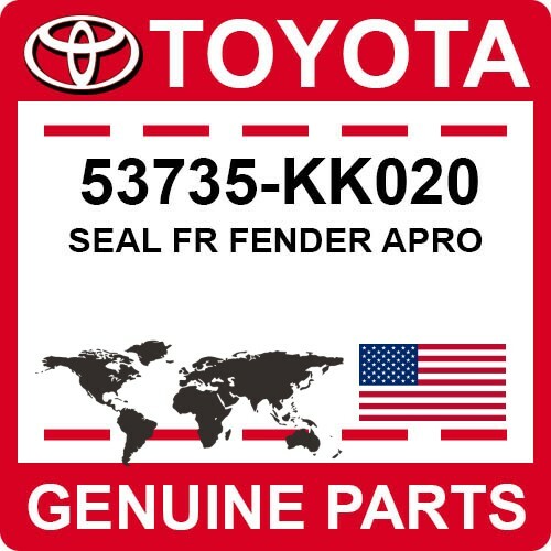 53735KK020 Genuine Toyota Seal FR Fender Apro 53735-kk020 for sale ...