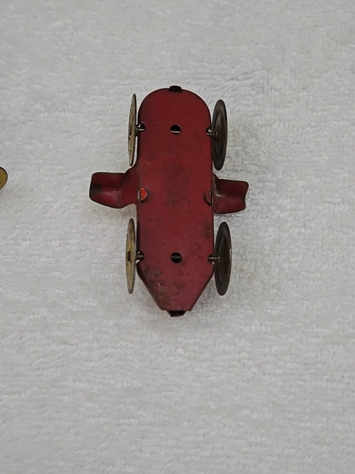 1930/40's Wolverine Jet Roller Coaster Wind-Up Tin Litho Toy Car w ...