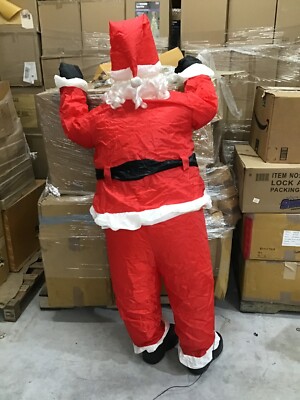 6ft Gemmy Airblown Inflatable Prototype Christmas Hanging Santa #83662 ...