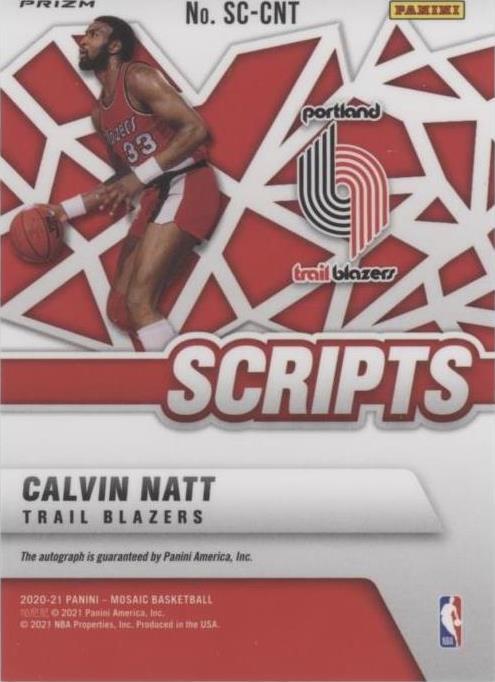 2020-21 Panini Mosaic - Calvin Natt #SC-CNT for sale | eBay