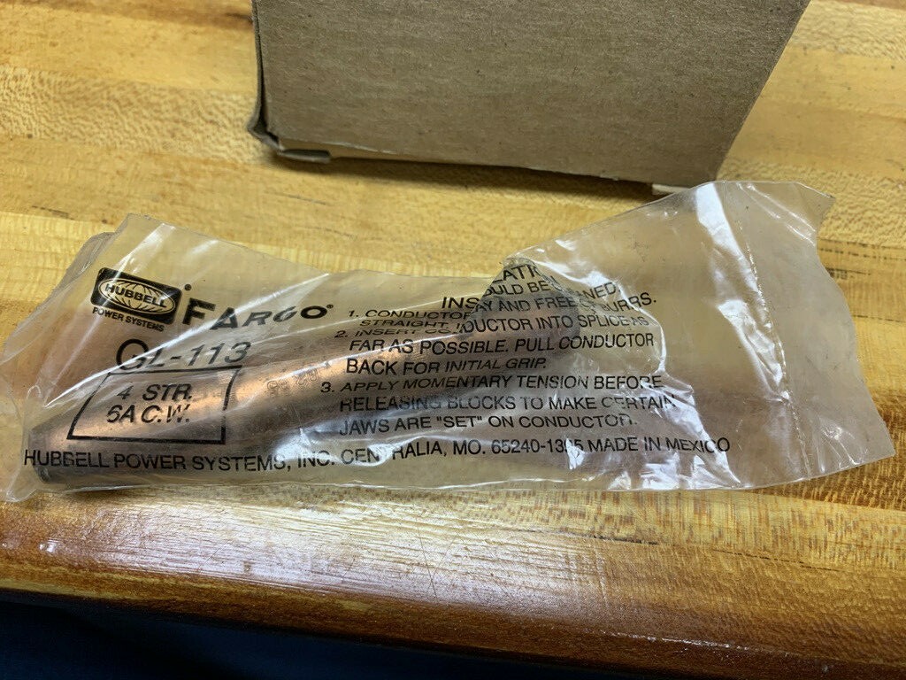Fargo Hubbell Gl-113 Copper Splice Sleeve B239 for sale online | eBay