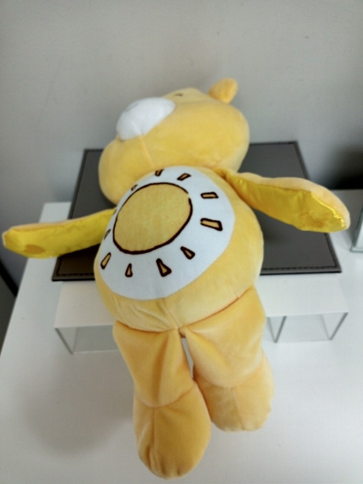 Care Bears Yellow Funshine Crinkle Bear Activity Soft Plush Toy | eBay UK
