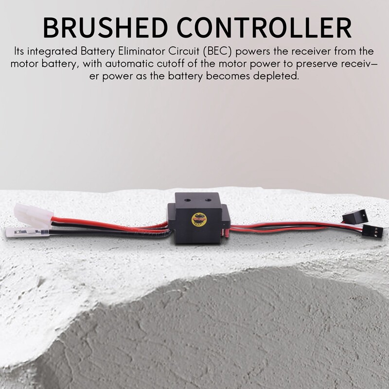 Rc ESC 320A 6-12V Brushed ESC Speed Controller with 2A BEC for RC Boat ...