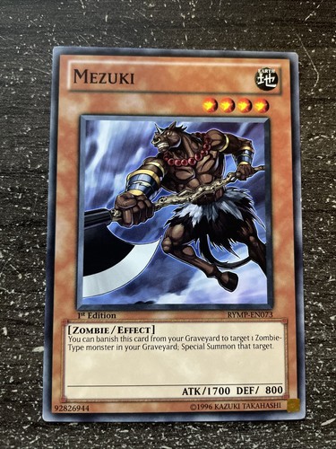CARTE YU-GI-OH! MEZUKI 1ST RYMP-EN073 PROCHE DU NEUF/NM | eBay