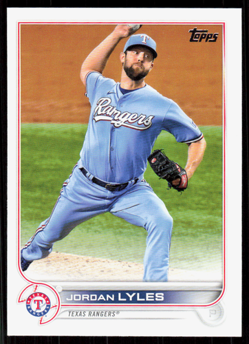 2022 Topps 376 Jordan Lyles Texas Rangers | eBay