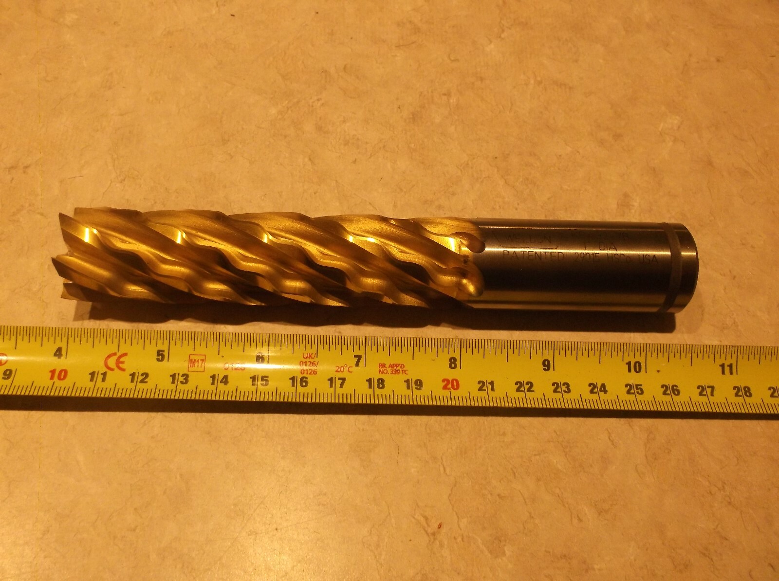 WELDON 1" TIN COATED 6F CREST CUT ROUGHING SE HSCO ENDMILL 6-1/2" | eBay