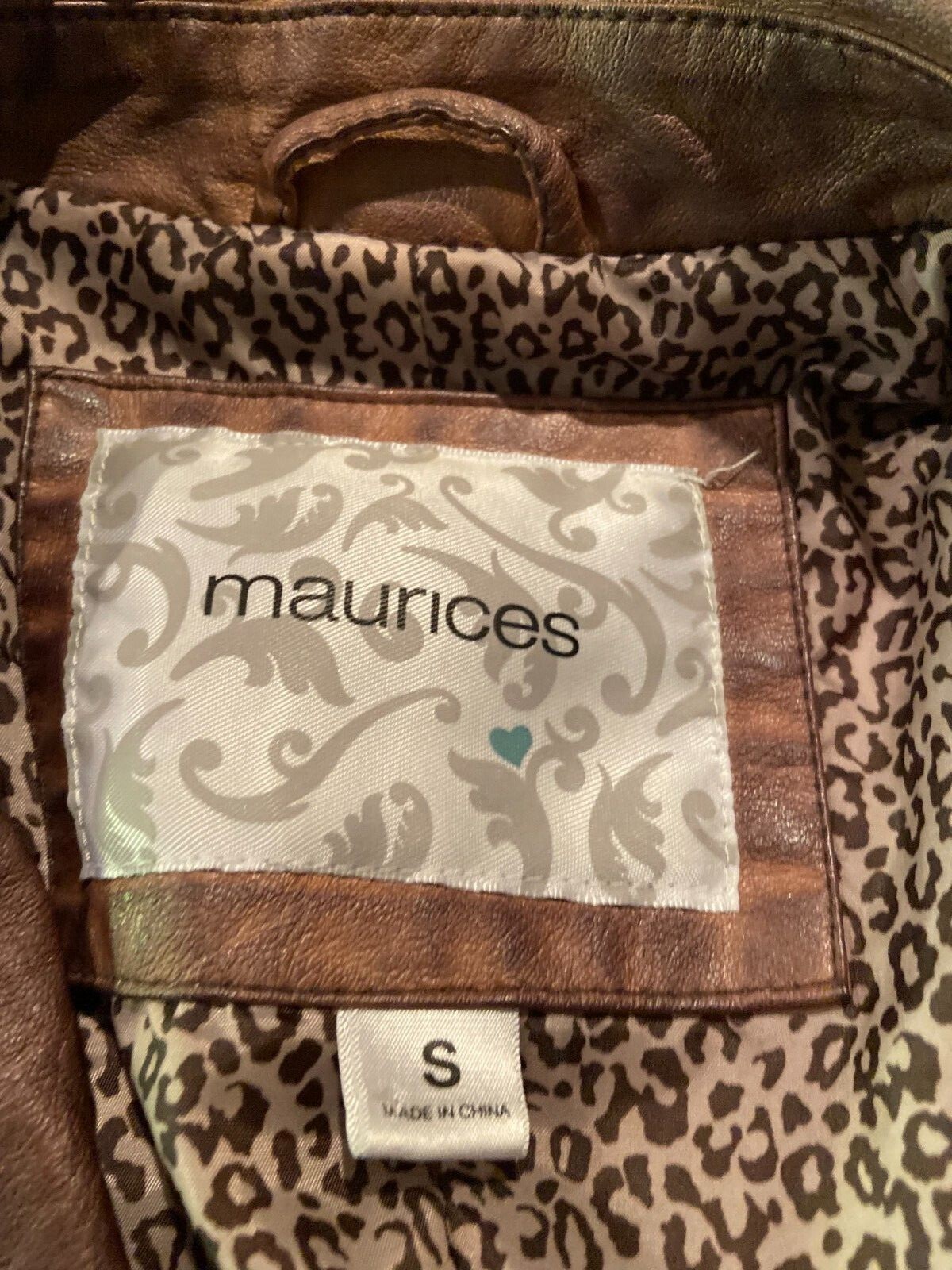 Maurice's Faux Leather Jacket Copper Color Size S Exc… - Gem