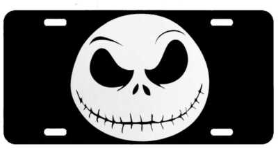 Jack Skellington, Halloween License Plate New Car Tag Metal Aluminum ...