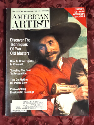 AMERICAN ARTIST March 1991 Clyde Wachsberger Gary Finkel Fred Danziger ...