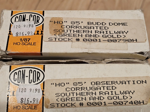 HO Scale Con Cor Passenger Cars - 2 car set | eBay