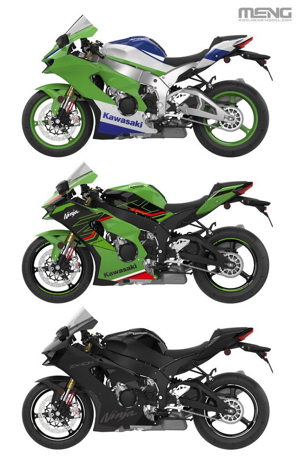 MENG MT-007 1/9 Kawasaki NINJA ZX-10R Motorcycle Model Kit - Precise ...