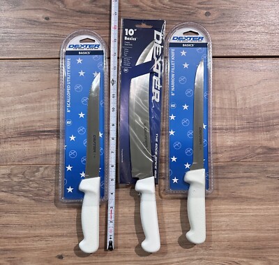Dexter Russell 3 PC Knife Combo Chef Cutlery Butcher Steak Knife Set | eBay