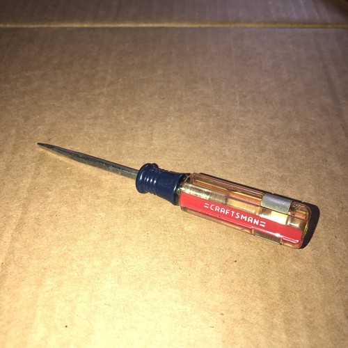 Craftsman Mini 1/8 Slotted Flat Screwdriver with Pocket Clip 41421 WF ...