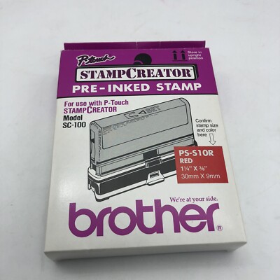 Brother PS-S10R Stamp Creator Red Genuine SC-100 | eBay
