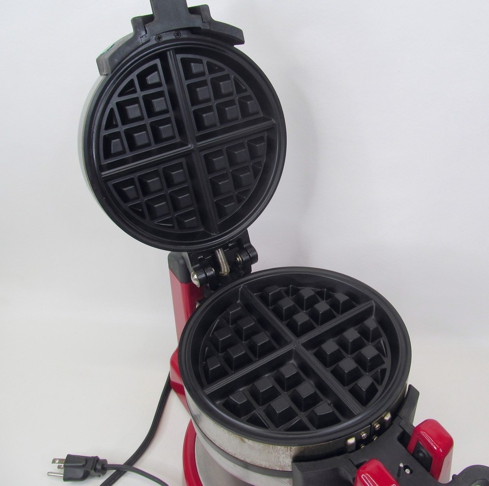 WARING PRO Professional Double Belgian Waffle Maker | WMK600 | Red ...