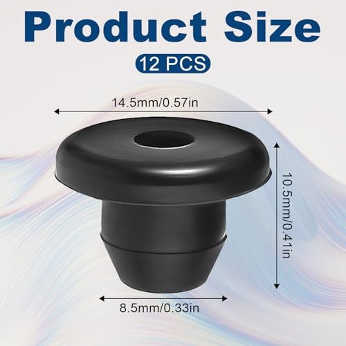 12 Pcs Hydraulic Jack Oil Plug Fit Hole of 5/16", Flat-Head Rubber ...