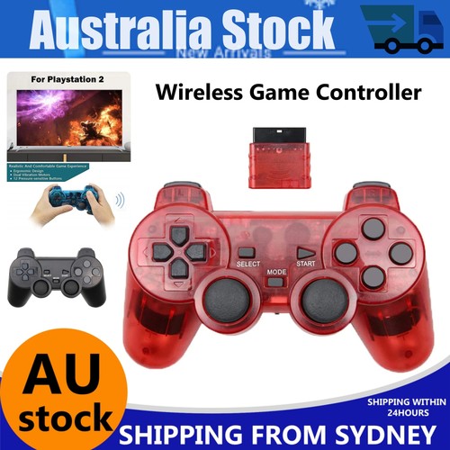 Wireless Game Controller Dual Vibration Gamepad For PlayStation 2 PS2 ...