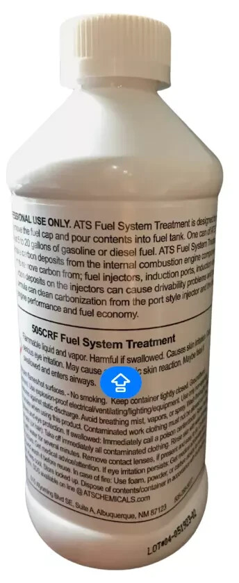 ATS Chemical 505 CRF Pour-in Fuel Injector Cleaner for Gasoline and ...