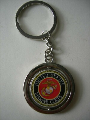 MARINE CORPS METAL KEY FOB KEY RING KEYRING KEY CHAIN | eBay