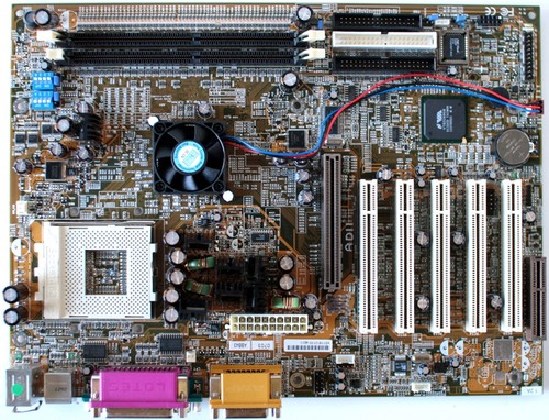 Motherboard, fic ad11, skt 462, 5x pci,1x agp, retail box w manual, new ...