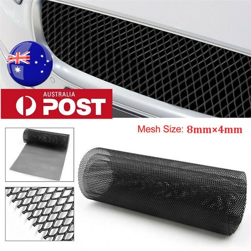 Black Aluminum Mesh Grille Cover Car Bumper Fender Hood Vent Universal ...