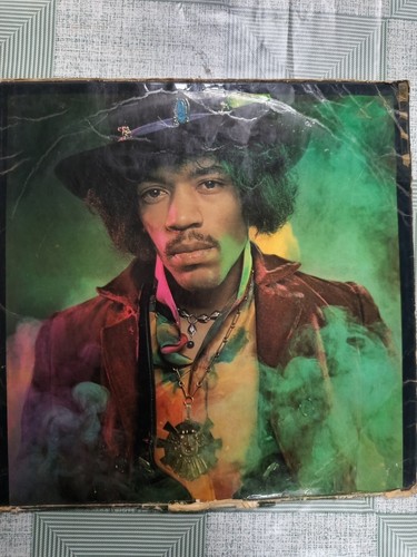 Jimi Hendrix Electric Ladyland vinyl track Original 1968 Blue Writing ...