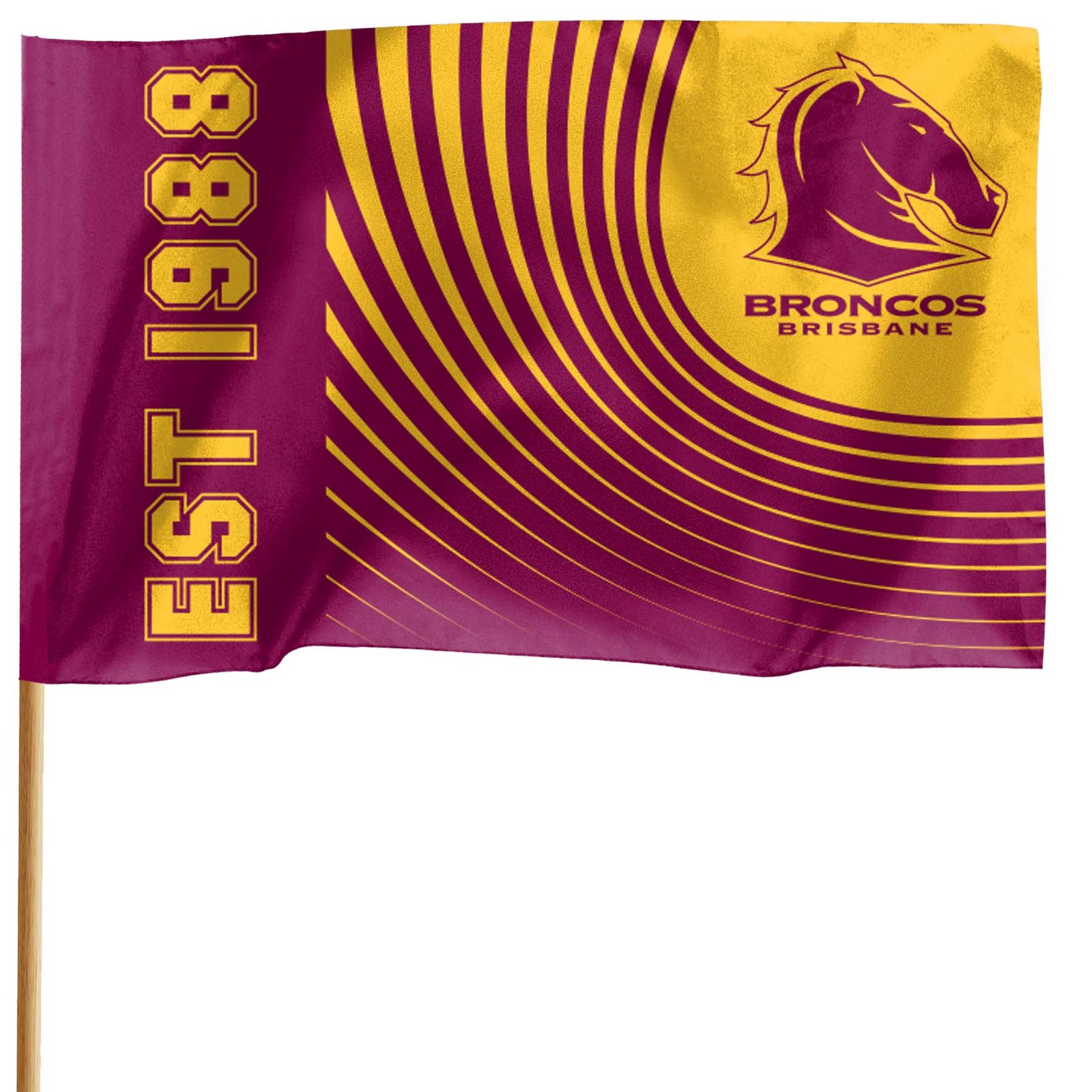 Brisbane Broncos NRL GAME DAY Pole Flag Banner Fathers Man Cave ...