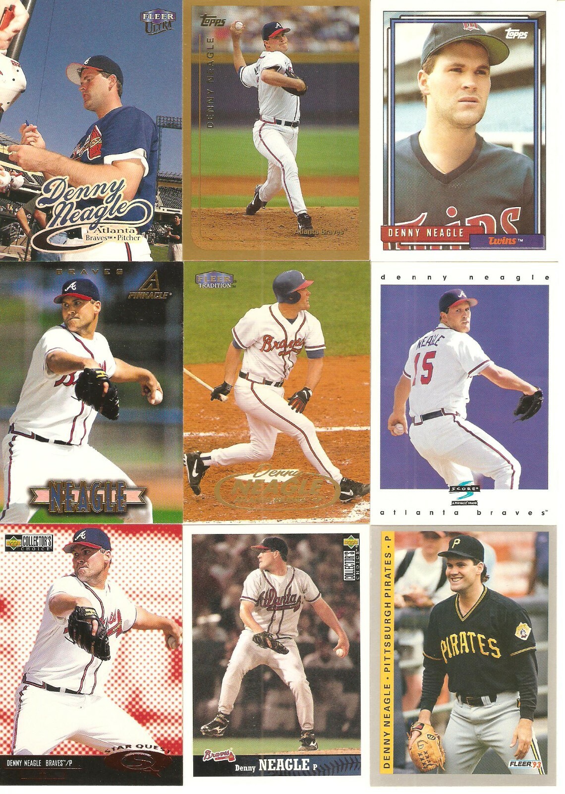 18 CARD DENNY NEAGLE BASEBALL CARD LOT 503 | eBay